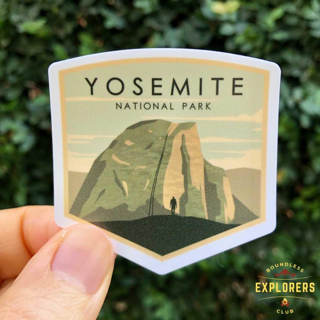 Yosemite Half Dome National Park Sticker: Waterproof Vinyl Decal for ...