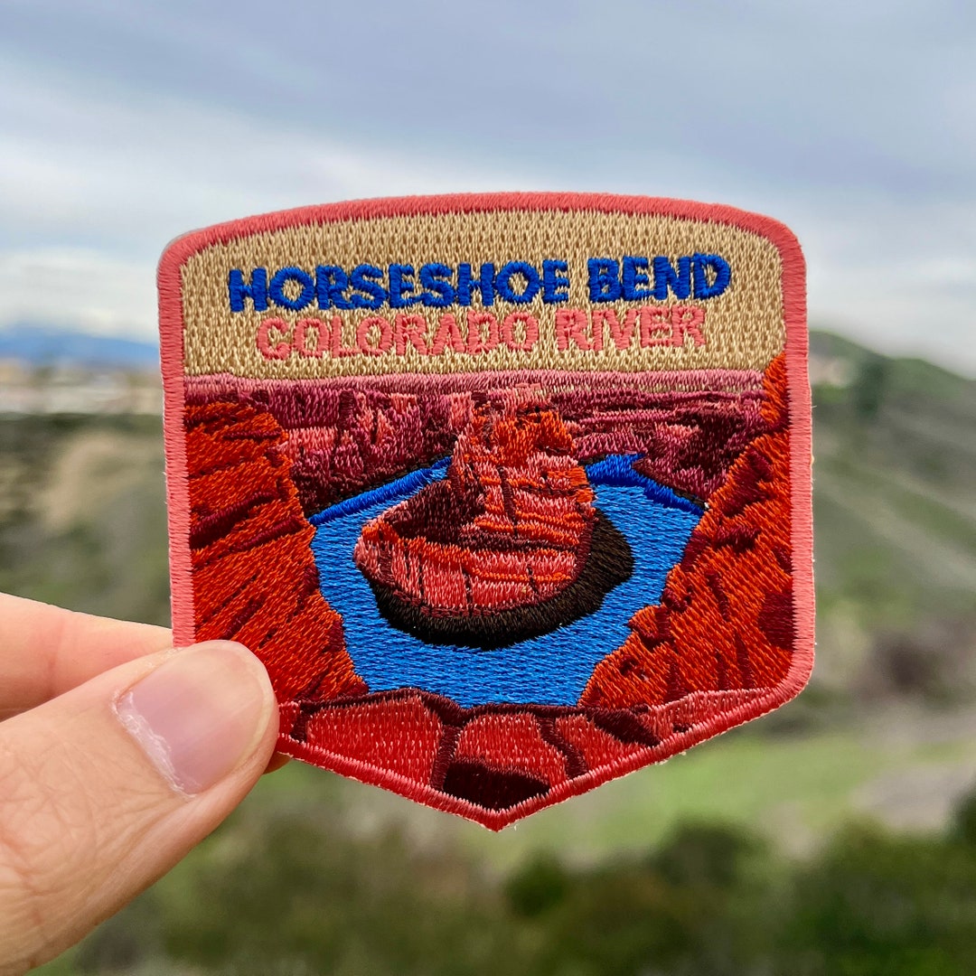 Horseshoe Bend Glen Canyon Arizona Patch: 2.75-inch Iron-on Embroidered ...