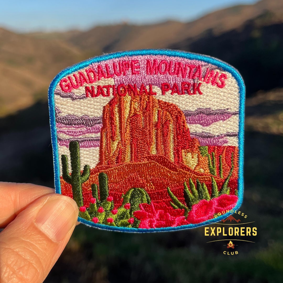 Guadalupe Mountains National Park Patch: 2.75-inch Iron-on Embroidered ...