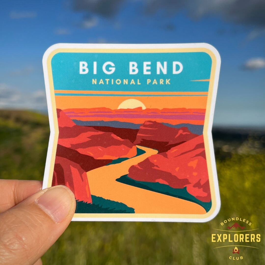 Big Bend National Park Sticker for Water Bottle Laptop Car Sticker ...