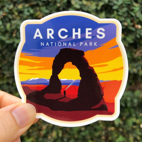 Arches National Park Explorer Sticker Hydroflask - Etsy