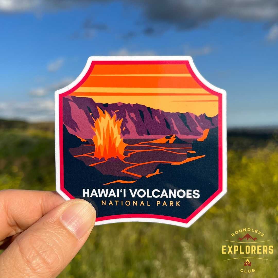 Hawai'i Volcanoes National Park Sticker for Water Bottle Laptop Car ...