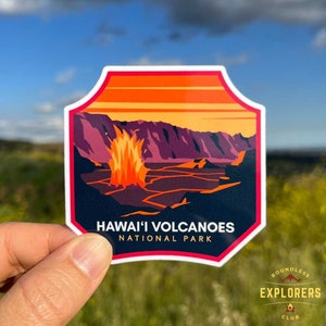 Hawai'i Volcanoes National Park Sticker for Water Bottle Laptop Car ...