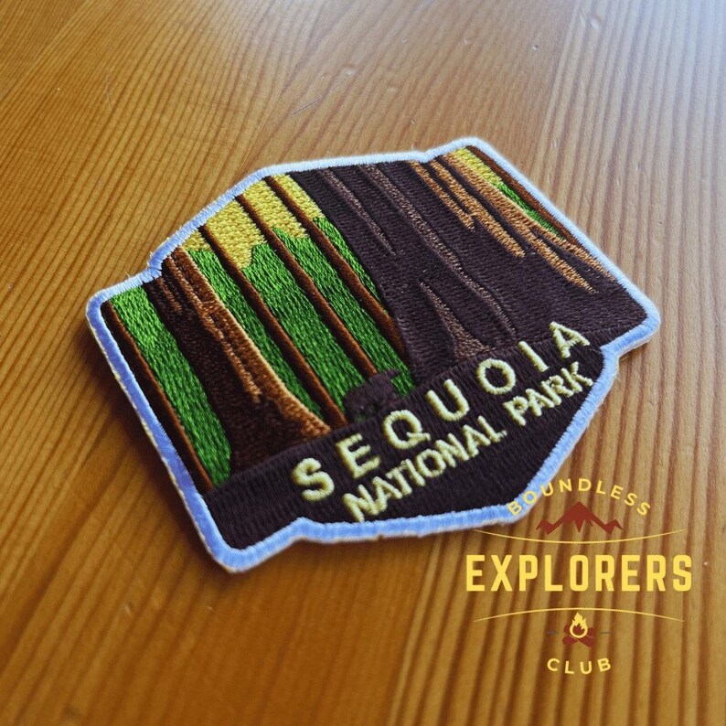 Sequoia General Sherman Tree National Park Patch: 2.75-inch Iron-on ...