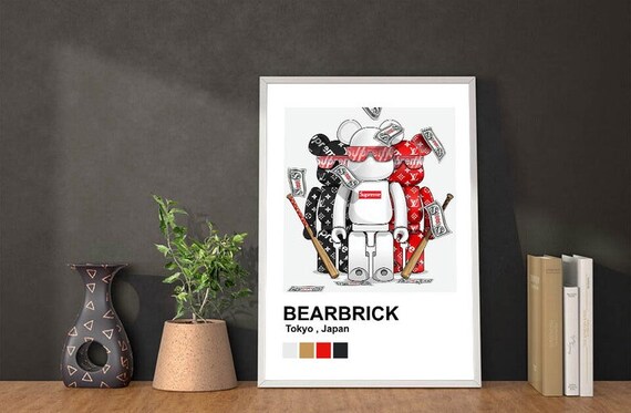 Wall Hangings BearBrick Print Digital BearBrick Poster Download ...