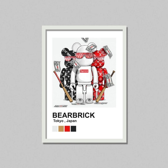 Wall Hangings BearBrick Print Digital BearBrick Poster Download ...