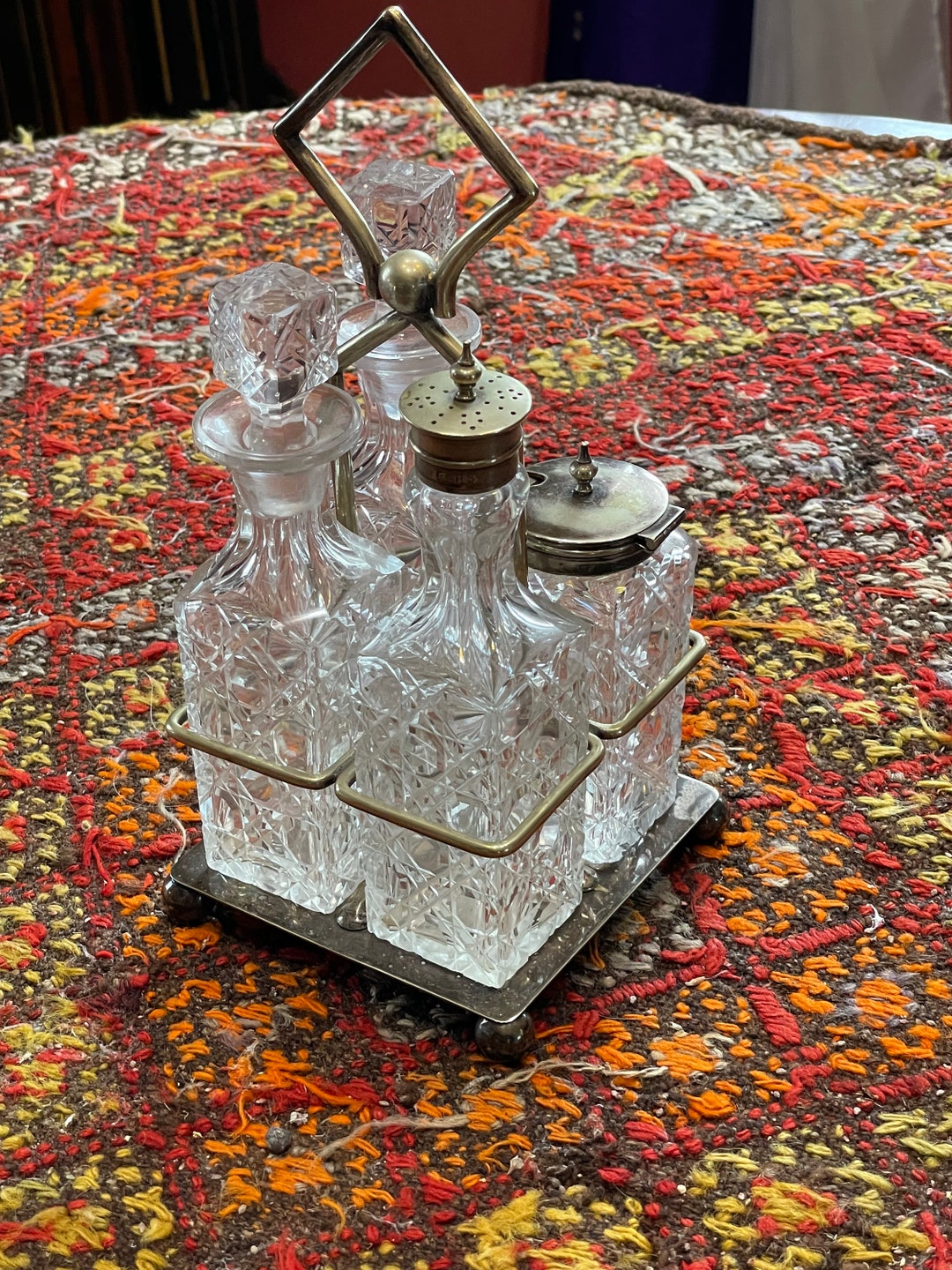 Elegant Antique Condiment Set - Etsy