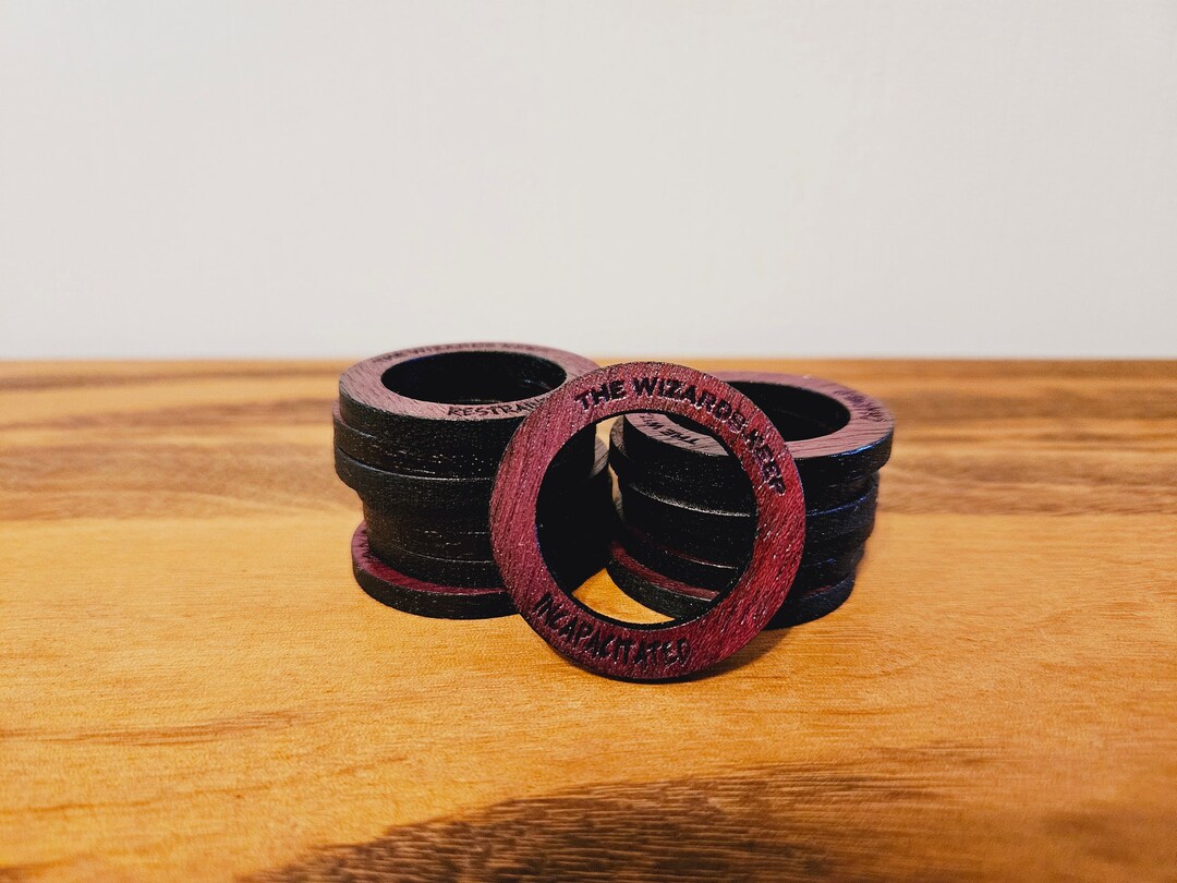 14 purple Heart Wood Condition Rings TTRPG, D&D Dungeons and Dragons 5E ...