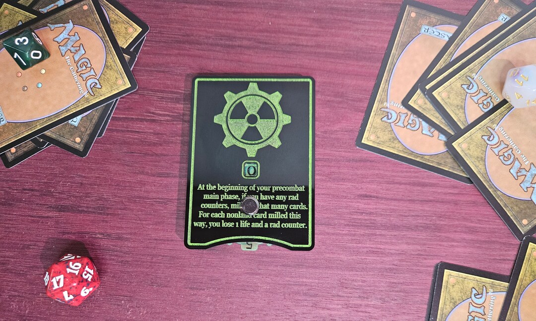 Magic the Gathering Acrylic Rad Counter | MTG Counter | Mtg Fallout ...