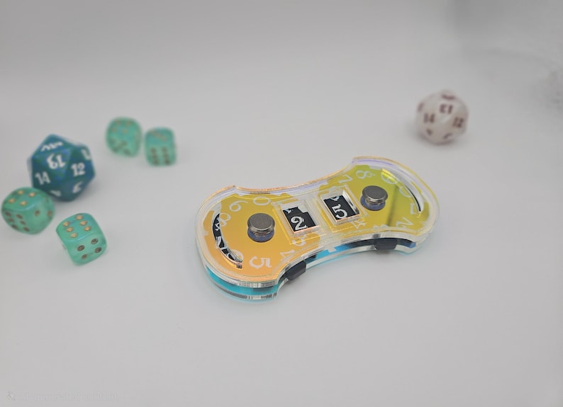 Iridescent Modern Hit Point Counter | Life Counter | Mtg Counter | Mtg ...