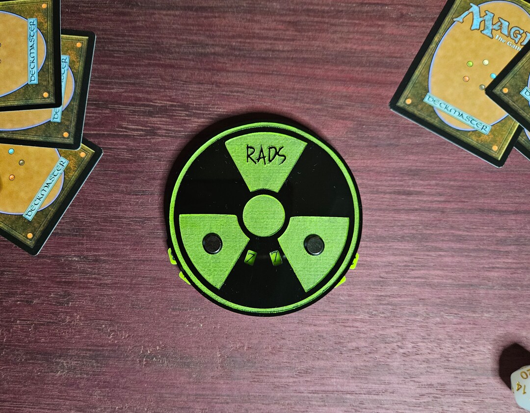 Magic the Gathering Acrylic Round Rad Counter | MTG Counter | Mtg ...