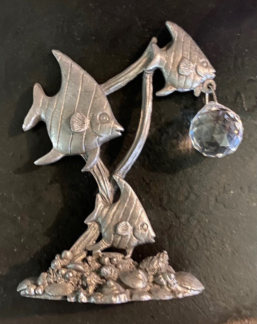 Vintage Spoontiques Angelfish Fishes With 20mm Crystal Ball M1182 ...