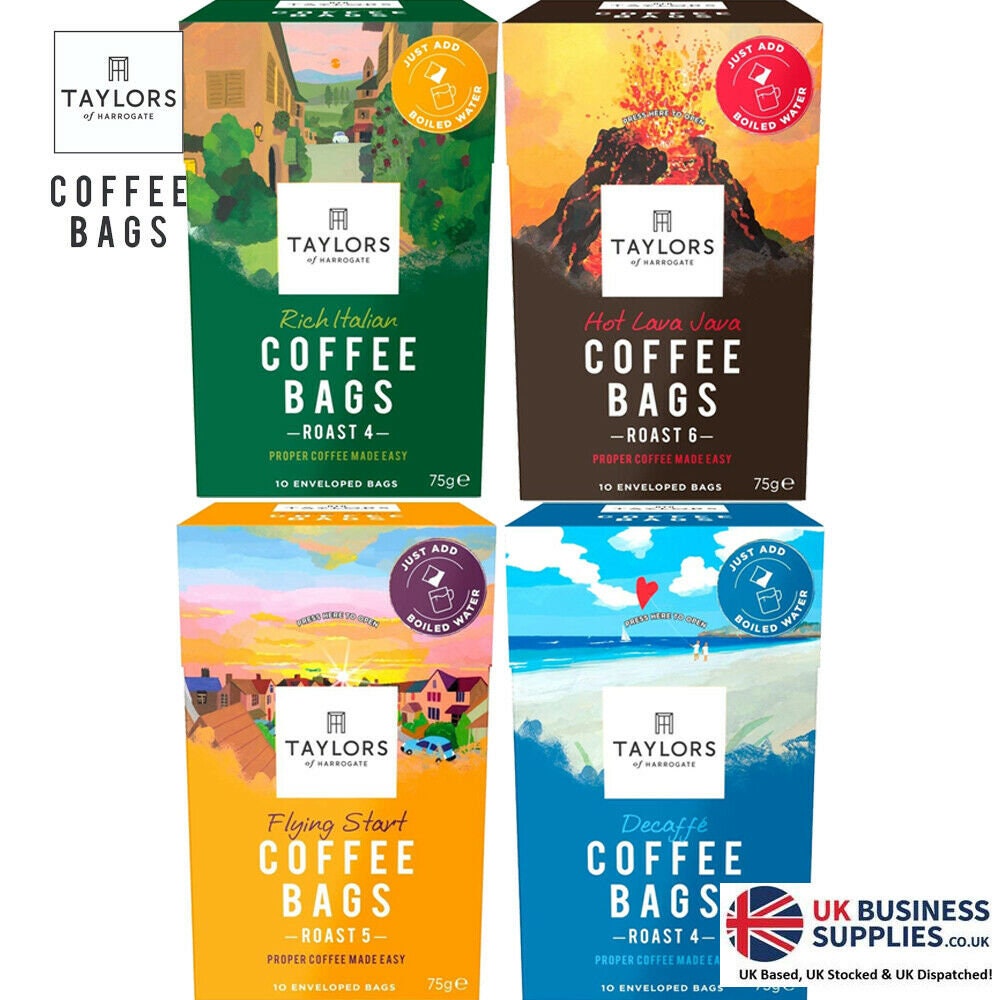Taylors of Harrogate Coffee Bag Selection Pack 4 Varieties Mixed Pack ...