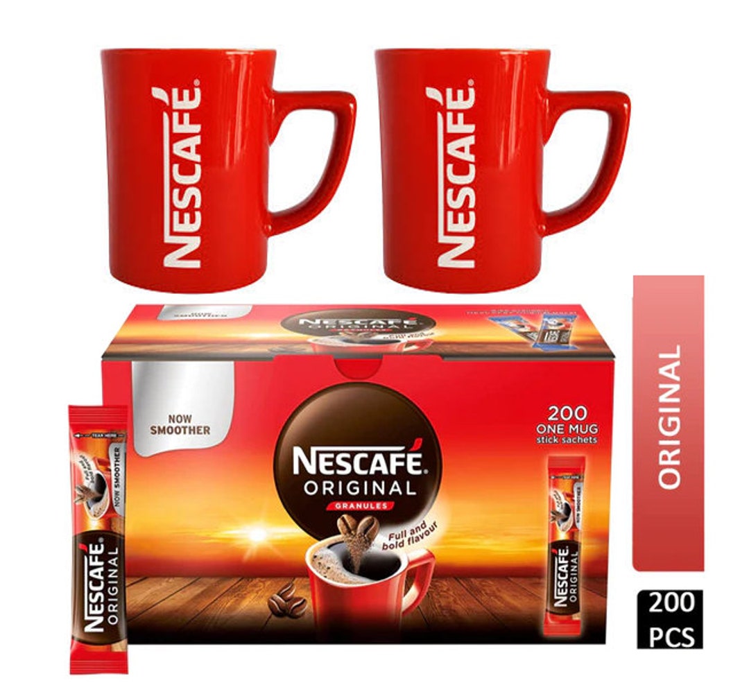 Nescafé Stick Portions With 2 Iconic Stylish Modern Red Tea & - Etsy