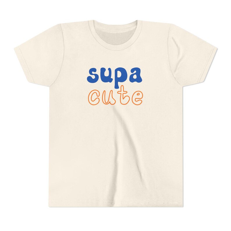 Supa Cute Bella+canvas T-shirt - Trendy Kids Tee - Etsy