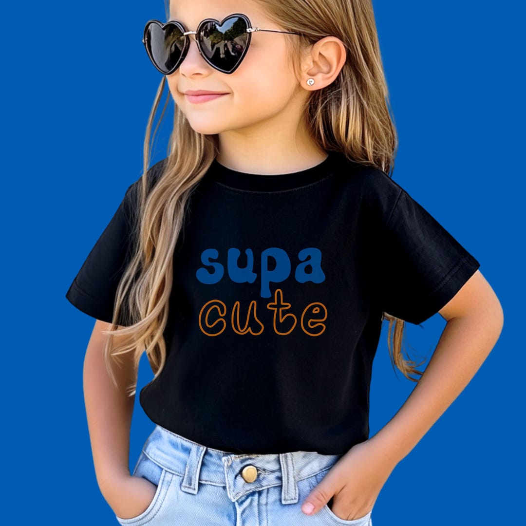 Supa Cute Bella+canvas T-shirt - Trendy Kids Tee - Etsy