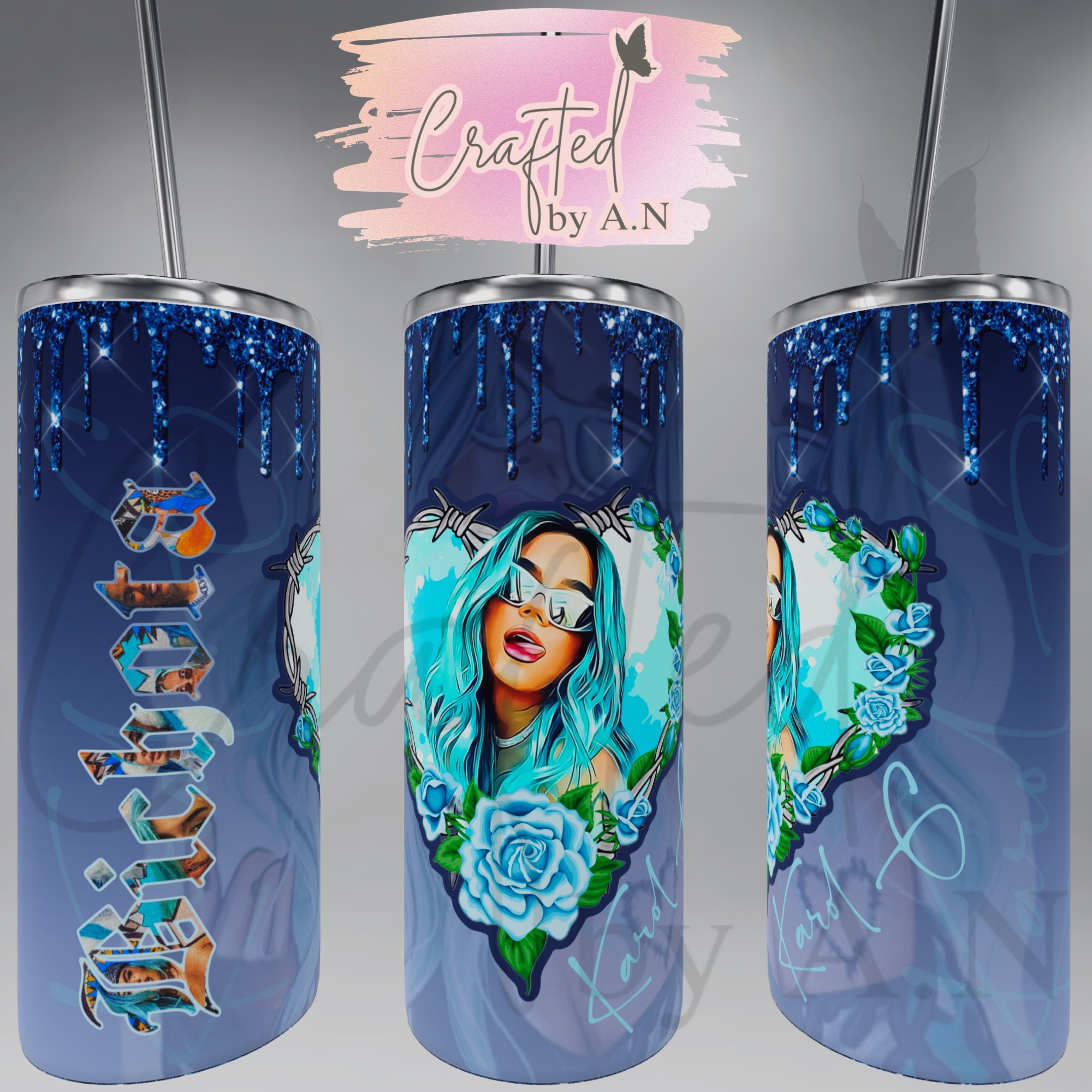 KAROL G 20oz Tumbler Wrap PNG FILE - Etsy