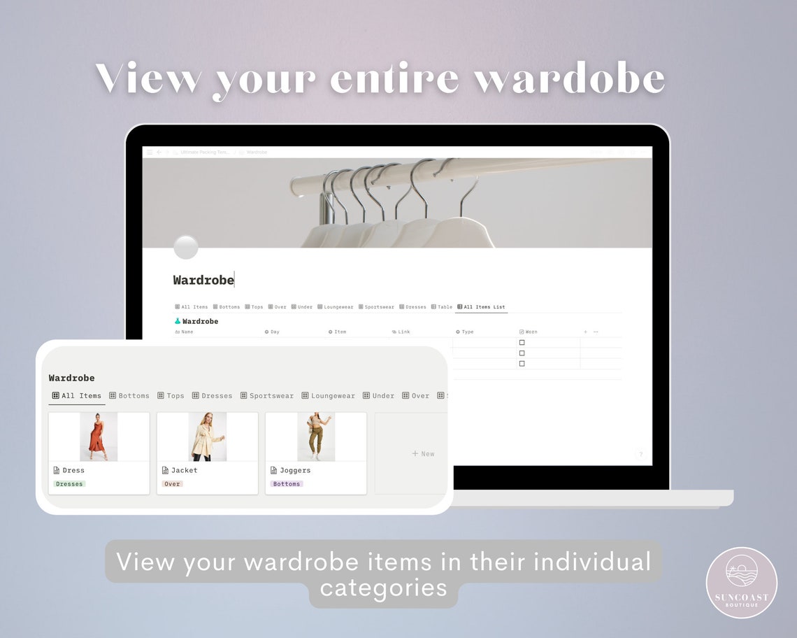 The Ultimate Packing List | Notion Template | Editable | Travel ...