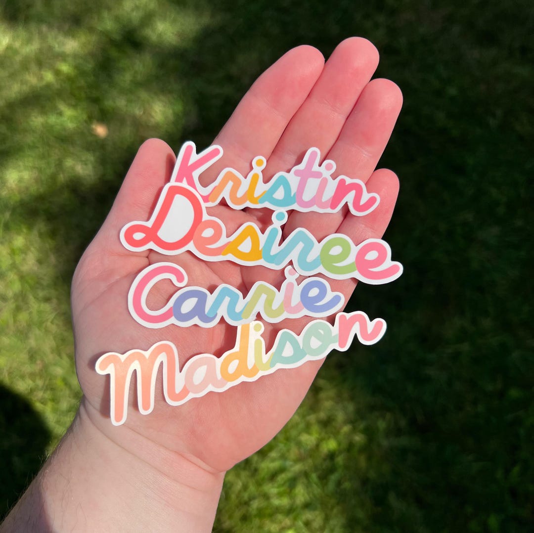 Custom Name Stickers, Personalized Name Stickers for Water Bottles ...