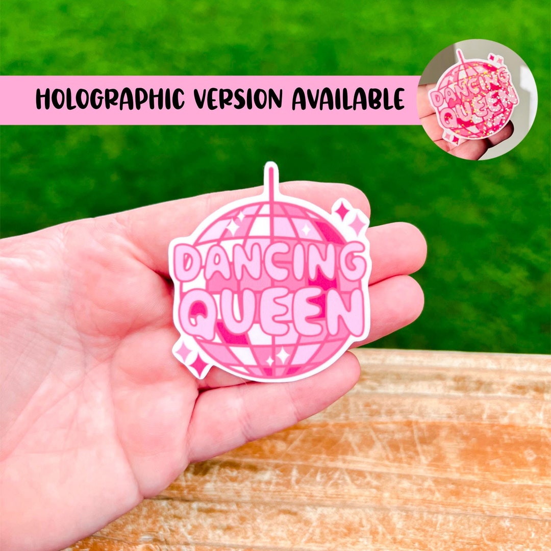 Dancing Queen Sticker, Pink Sticker for Girl, Decal for Bachelorette ...