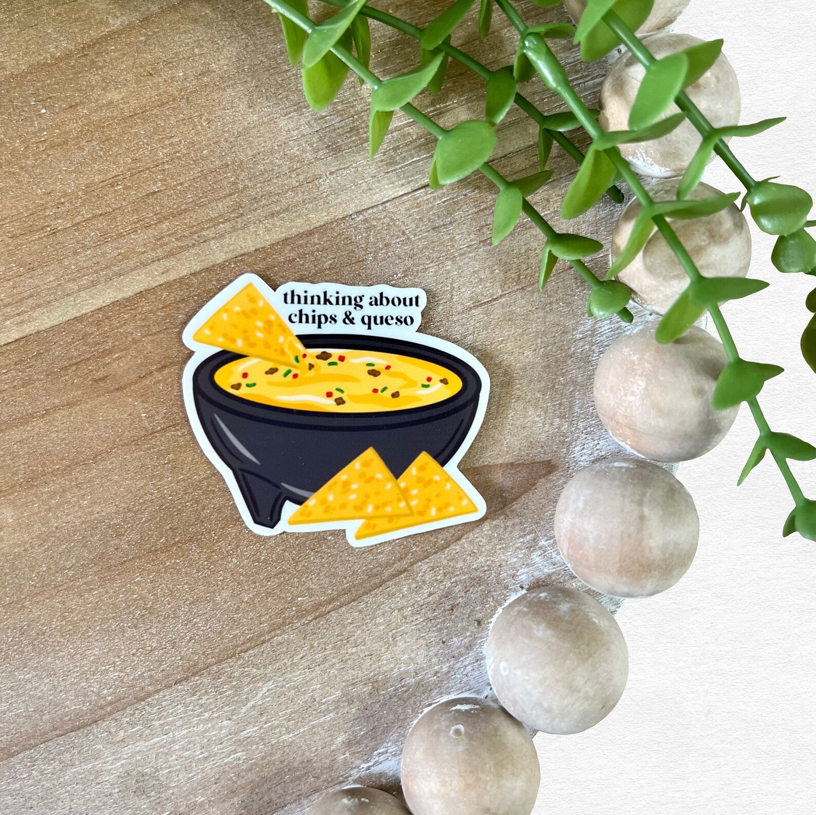 Chips and Queso Sticker Food Sticker Water Bottle Stickers - Etsy