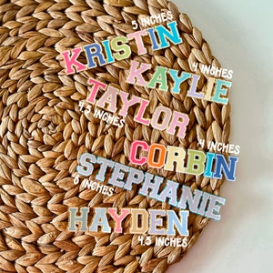 Custom Varsity Name Sticker, Personalized Name Decal, Name Stickers for ...