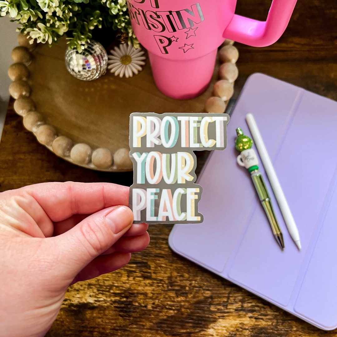 Protect Your Peace Sticker, Aesthetic Stickers, Retro Stickers, Decal ...