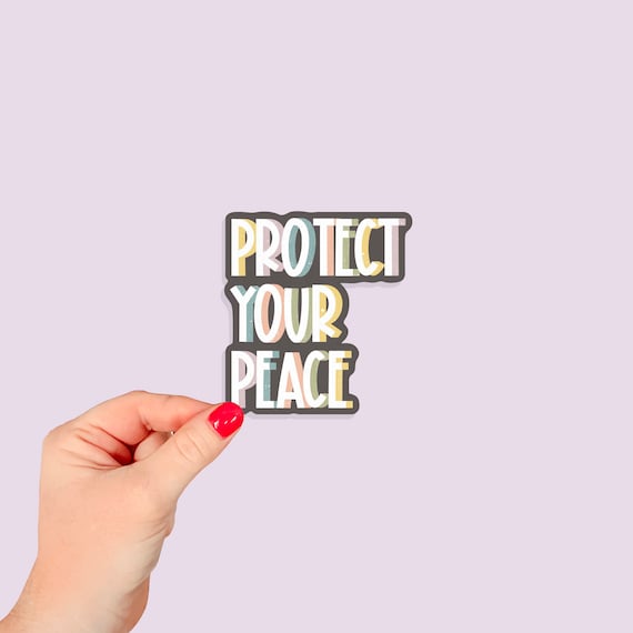 Protect Your Peace Sticker Aesthetic Stickers Retro - Etsy