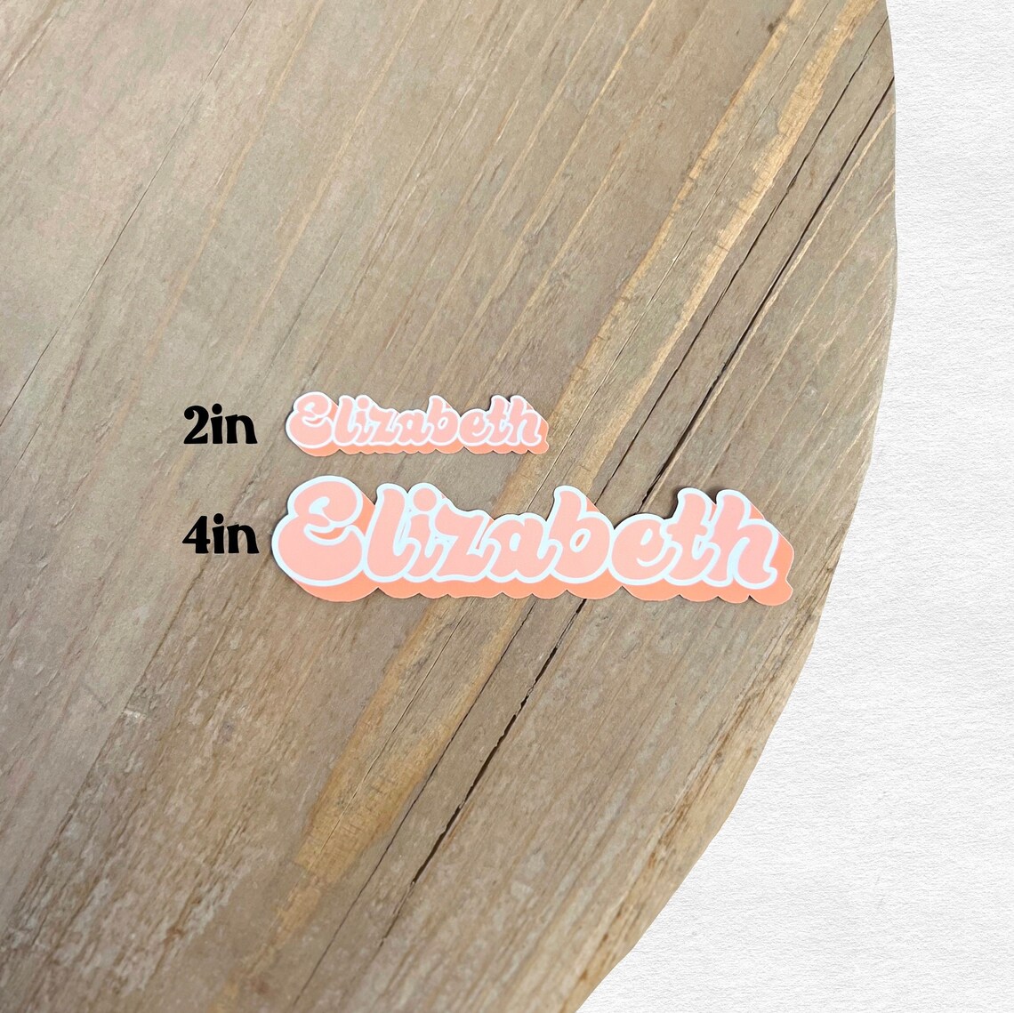 Custom Retro Name Sticker Retro Stickers Name Stickers Name - Etsy