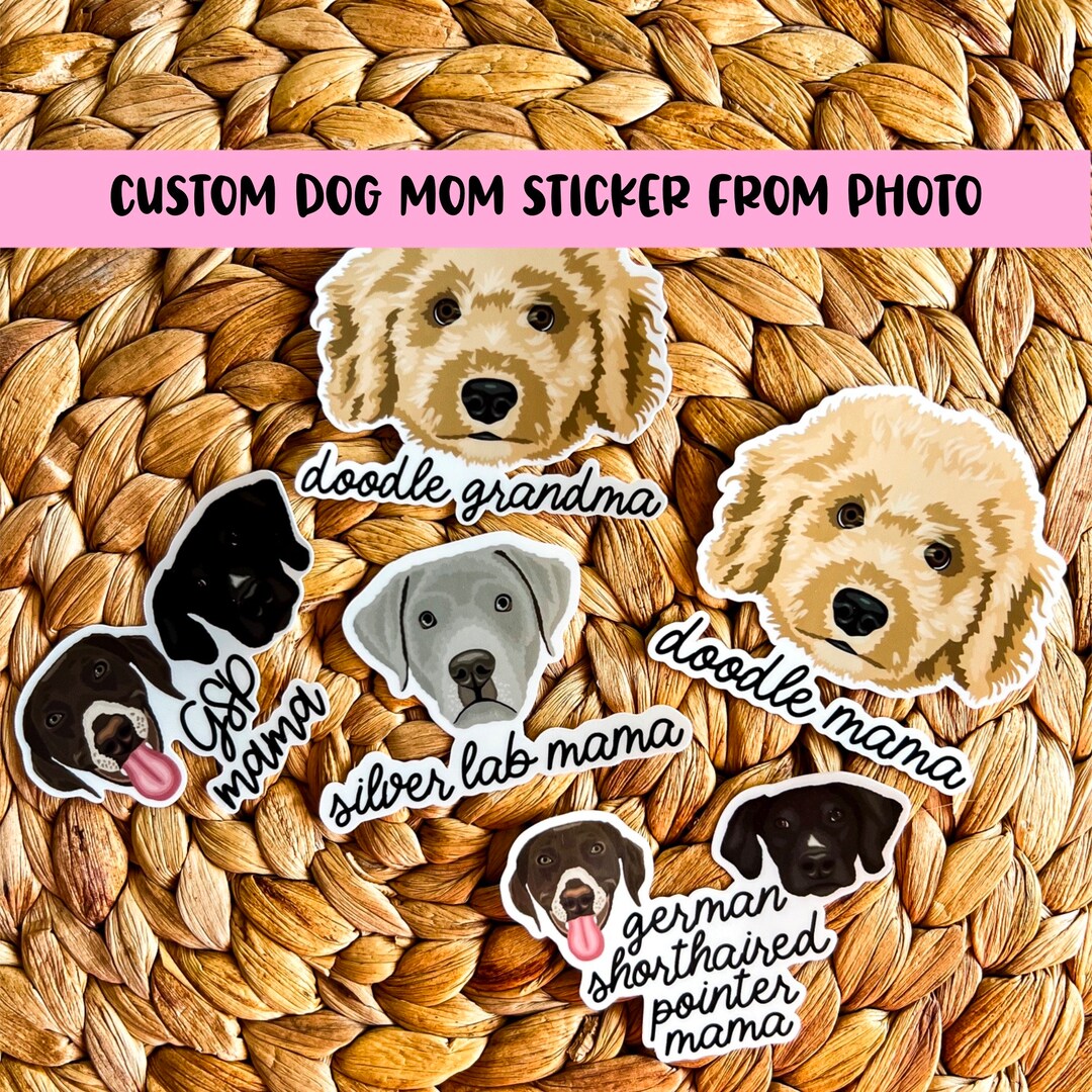 Custom Pet Stickers, Custom Dog Sticker, Hand Drawn Stickers, Pet Lover ...