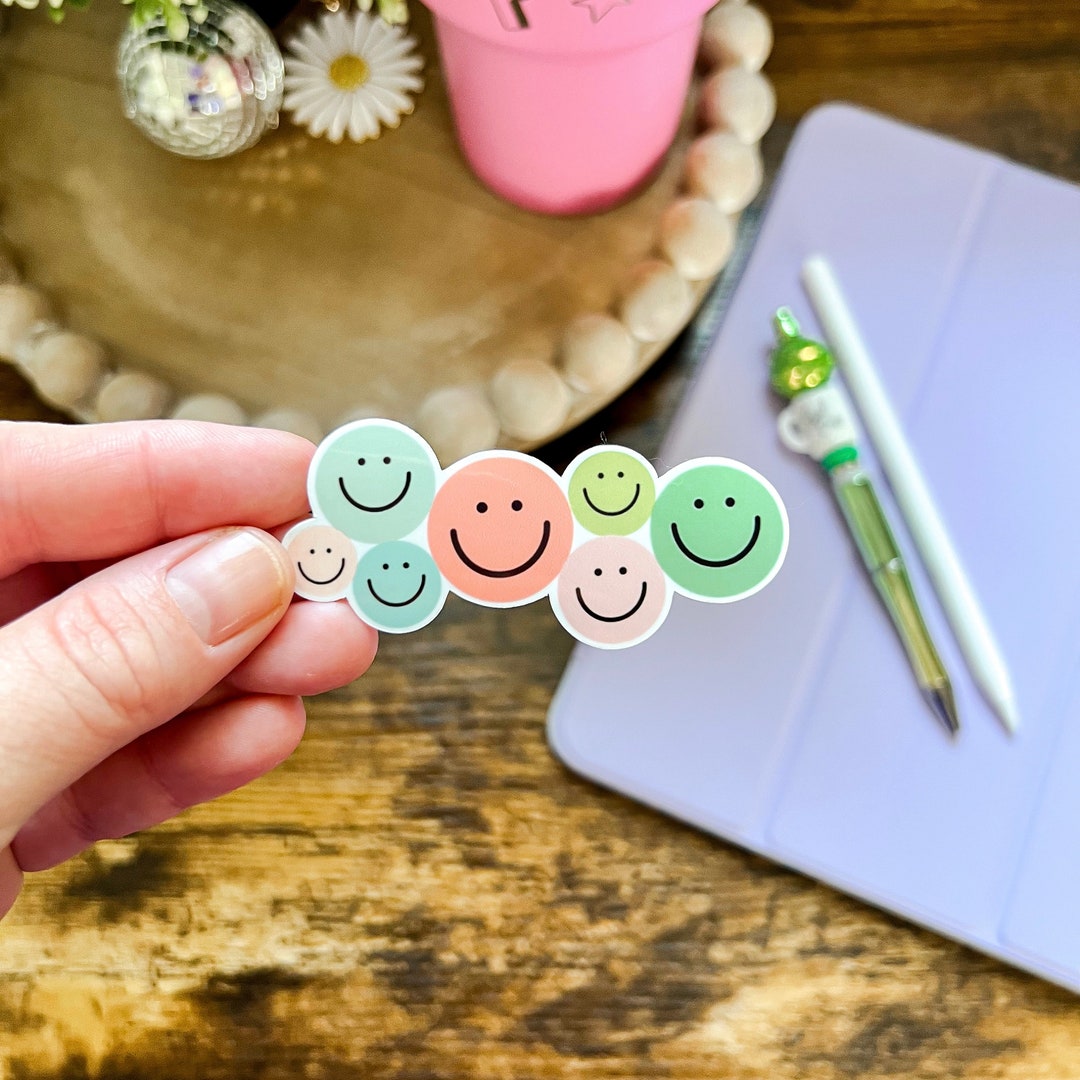 Happy Face Sticker, Positive Sticker for Laptop, Gift for Teacher From ...