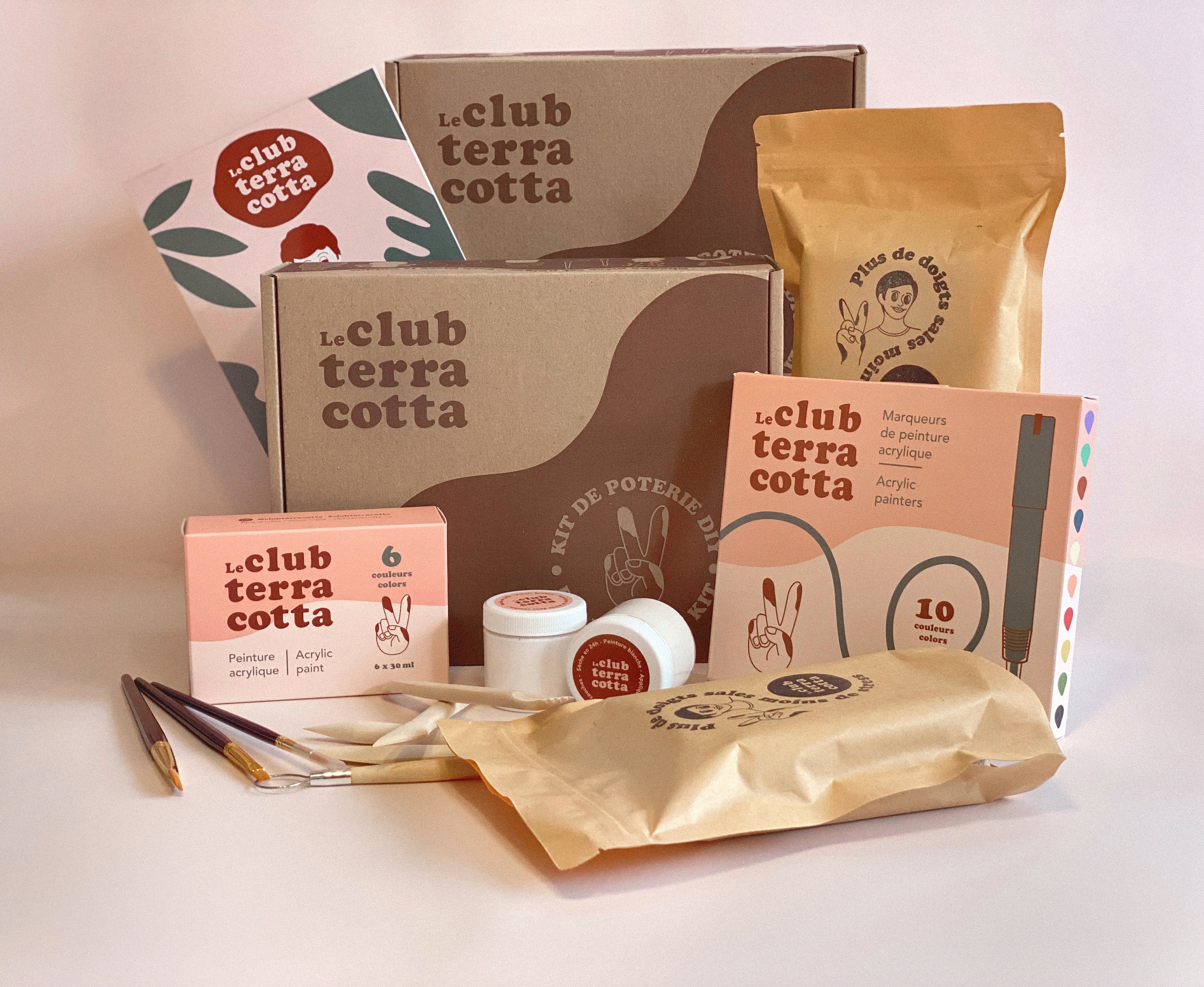 DIY Pottery Kits Party of Two Make Your Own Planters - Etsy