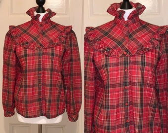 Plaid Ruffle | Etsy
