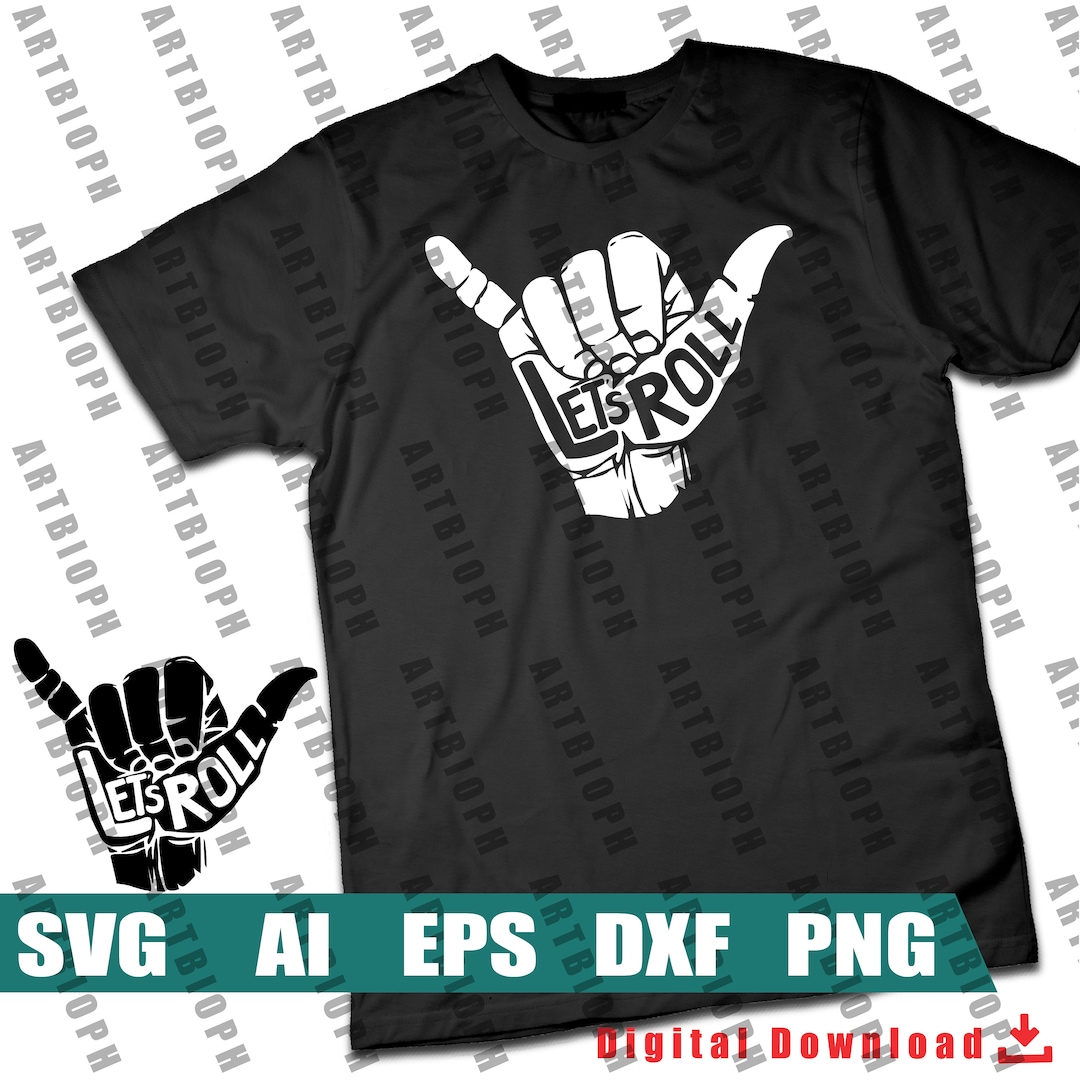 Let's Roll SVG - Jiu Jitsu Hand Sign SVG for Brazilian Jiujitsu Lovers ...