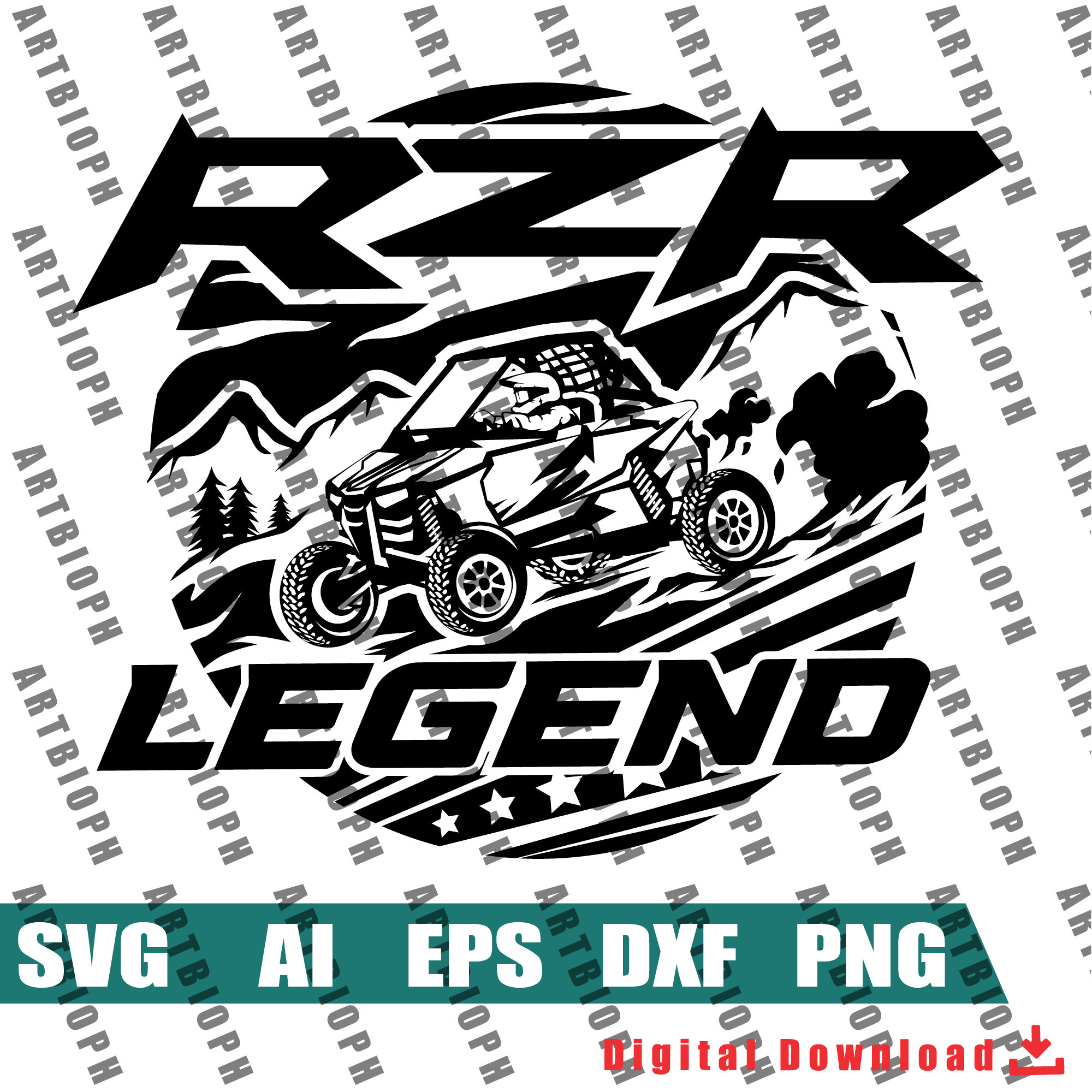 RZR Legend SVG UTV Sports Sxs Enthusiast Design Concept Digital Art - Etsy