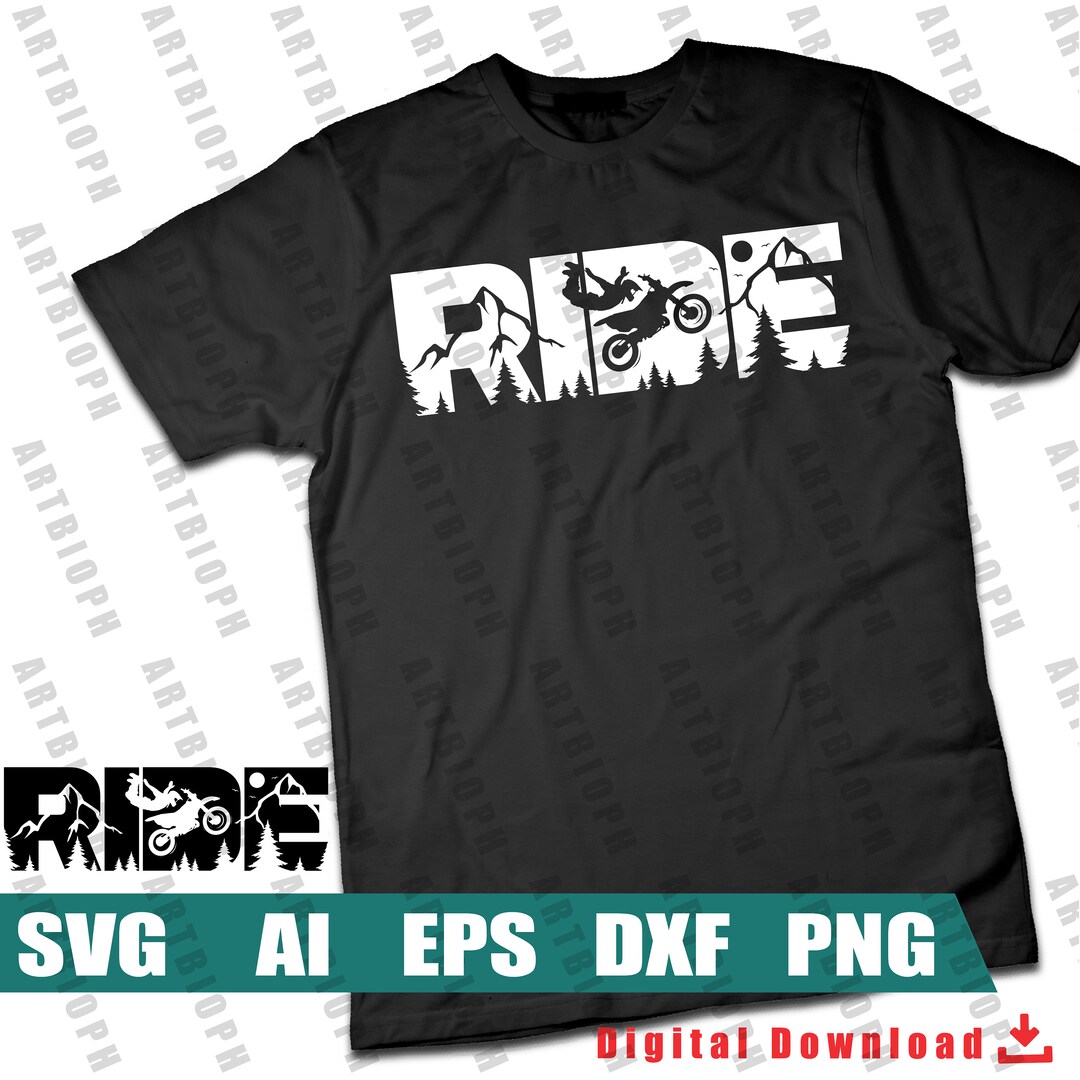 Motocross RIDE SVG – Stunt Lover Design (digital File) - Etsy
