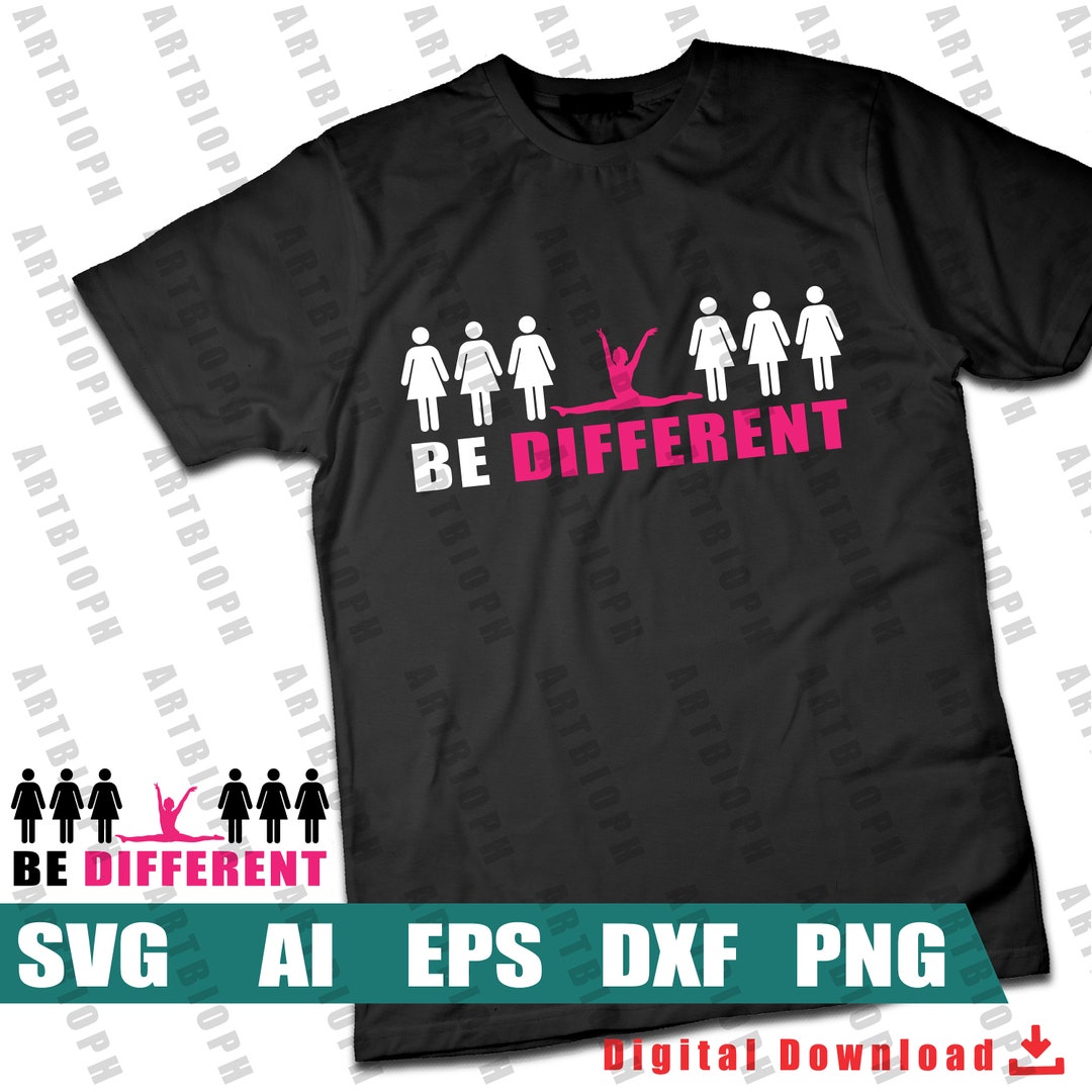 Be Different Gymnastics Svg - Gymnastics Svg - Digital File - Instant ...