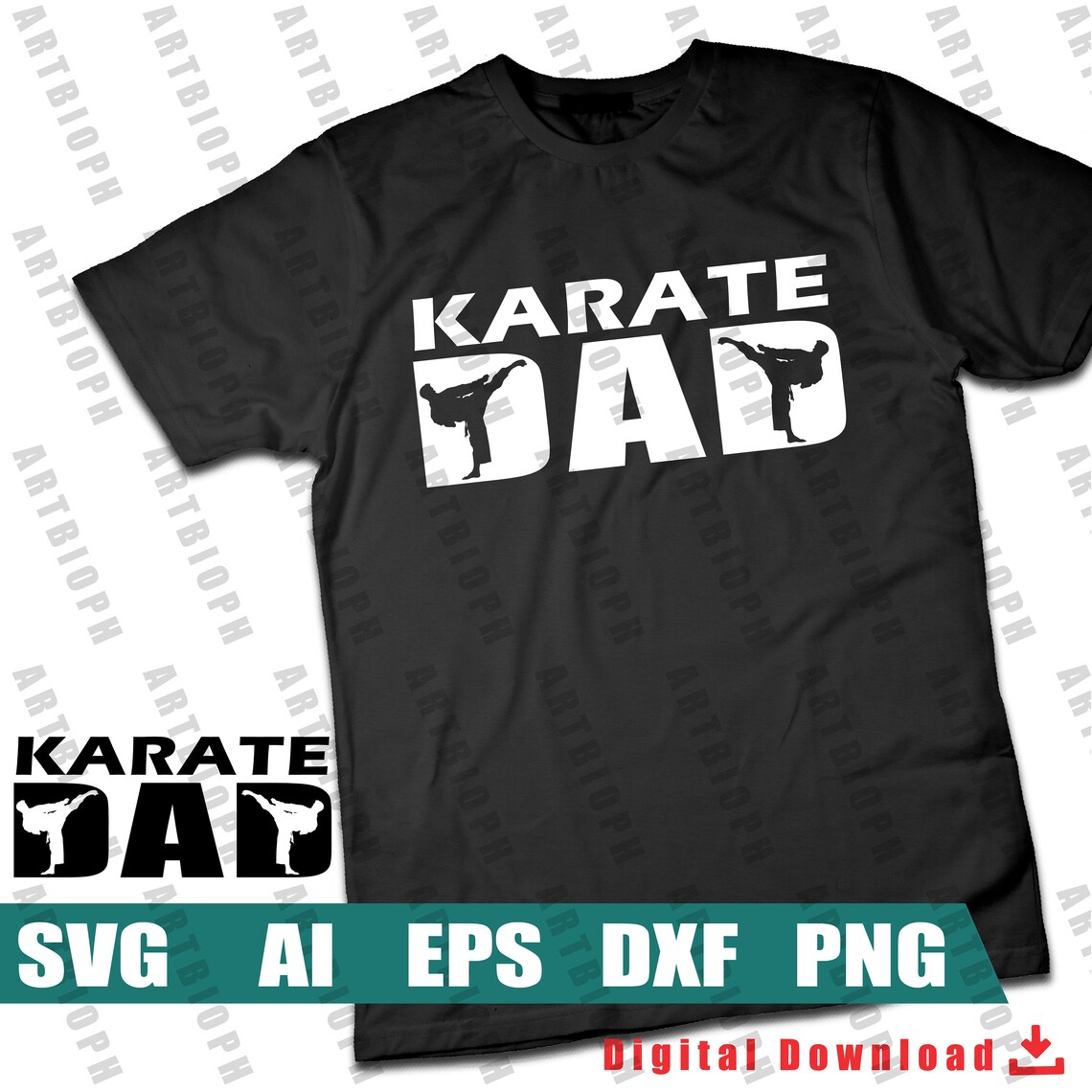 Karate Dad Svg Karate Svg Digital File Instan Download - Etsy