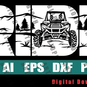 RIDE Simple Graphic Design for RZR UTV Sxs Lover and Rider Enthusiast ...