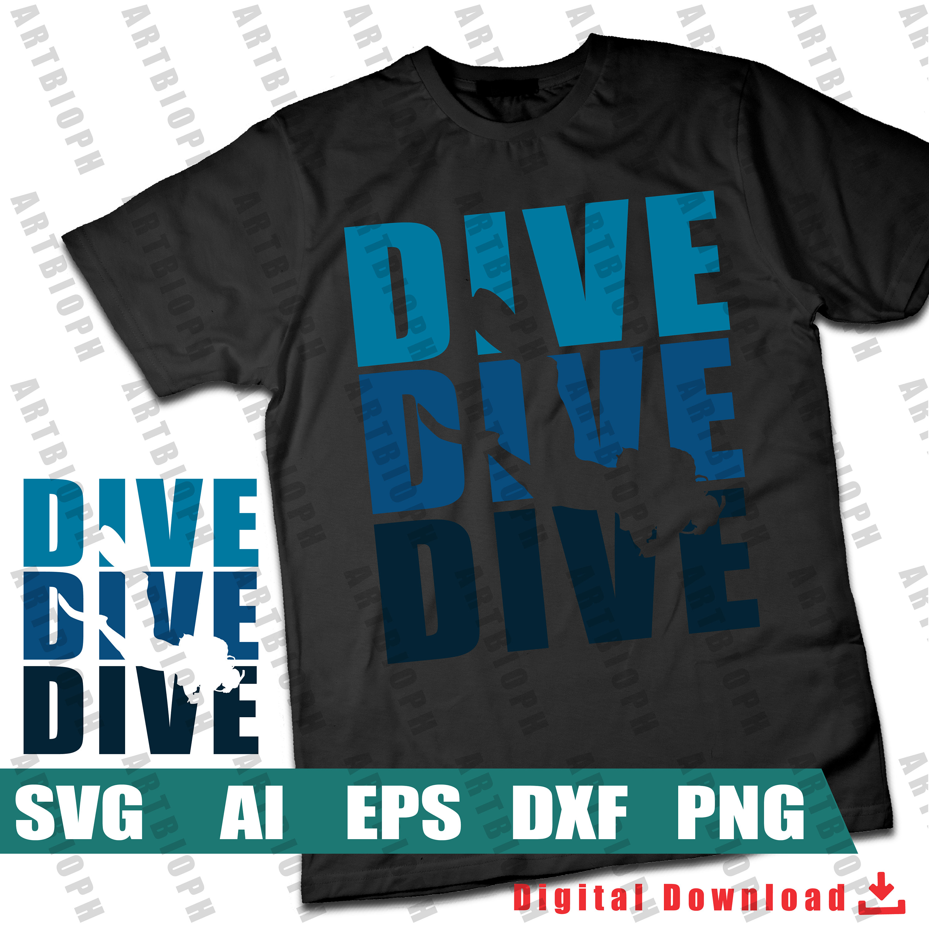 Dive Svg Diver Svg, Dive Svg, Under Pressure Svg Digital Download ...