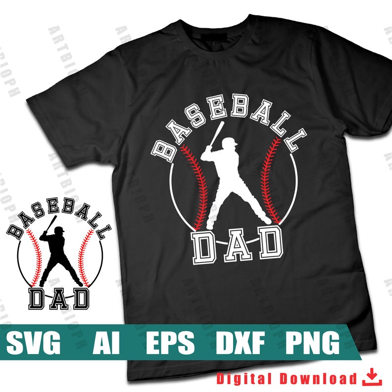Baseball Dad SVG - Baseball SVG File Baseball Sports Svg Graphic Art - Etsy