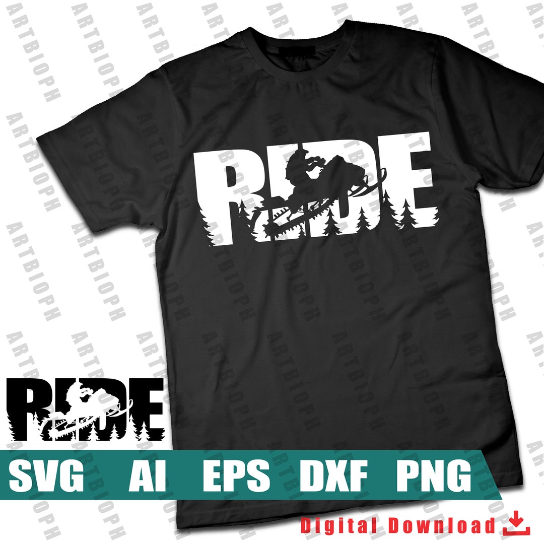 Snowmobile Ride SVG – Winter Sports, Snowmobiling File (digital File ...