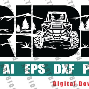RIDE Simple Graphic Design for RZR UTV Sxs Lover and Rider Enthusiast ...