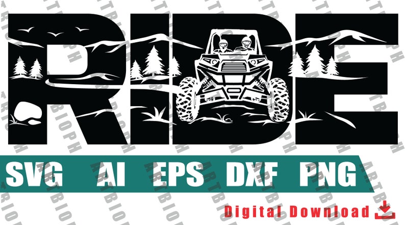 RIDE Simple Graphic Design for RZR UTV Sxs Lover and Rider Enthusiast ...