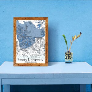 Colored Campus Map of Emory University and All Its Roads - Etsy