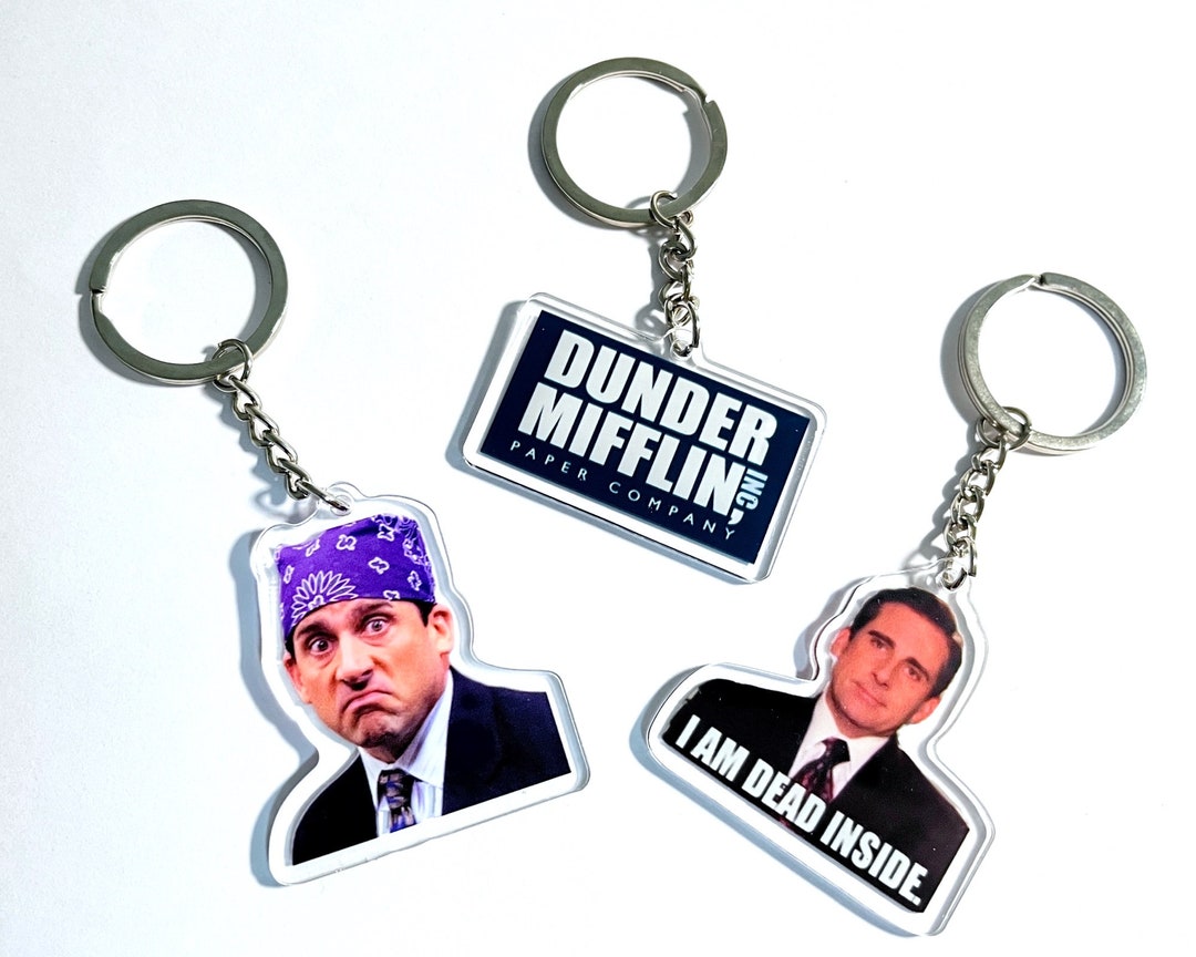 Michael Scott the Office Keychain Keyring Michael Scott Funny - Etsy ...