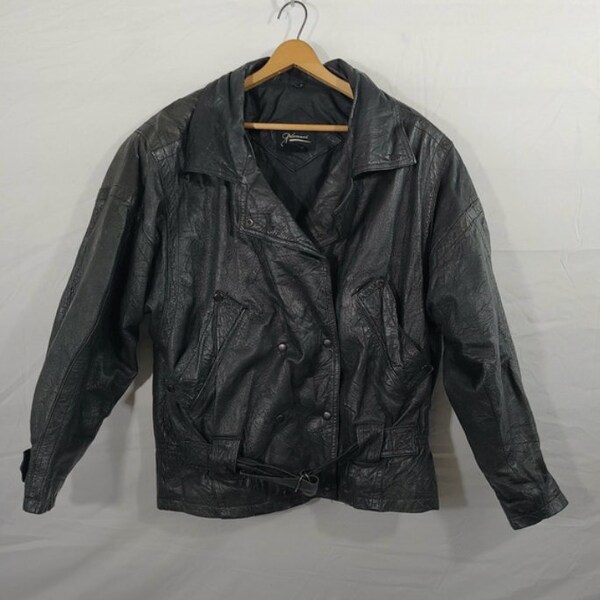 Mens Black Leather Jacket - Etsy