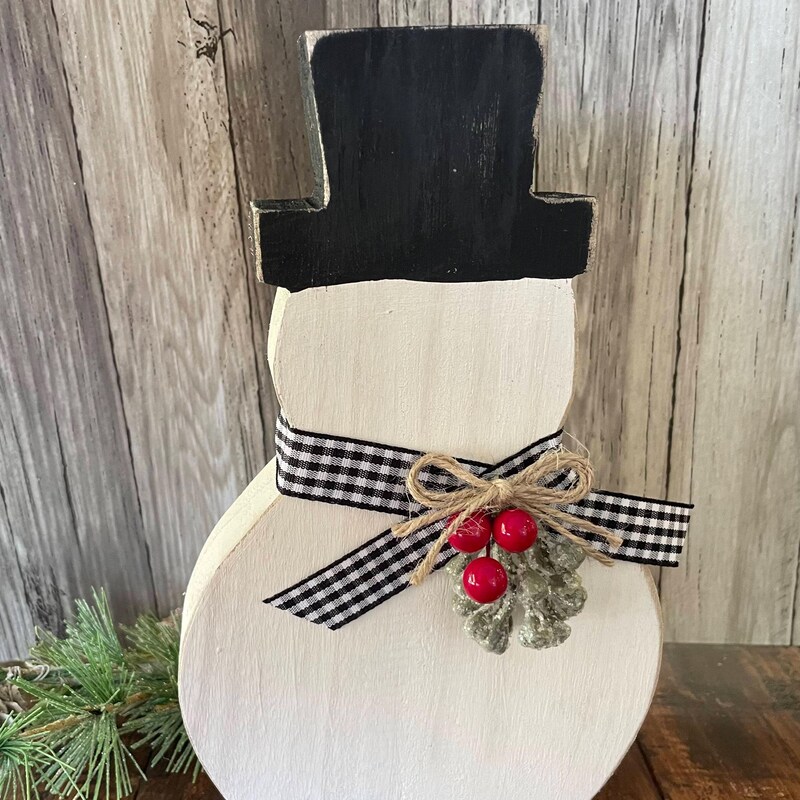 Wood Snowman - Etsy