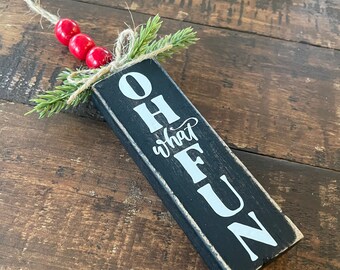 Personalized Ornaments-set of 6, Wood Block Christmas Ornaments ...