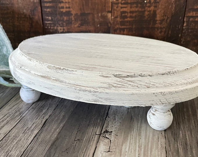 Wood Riser, Display Stand, 7" Oval - Etsy